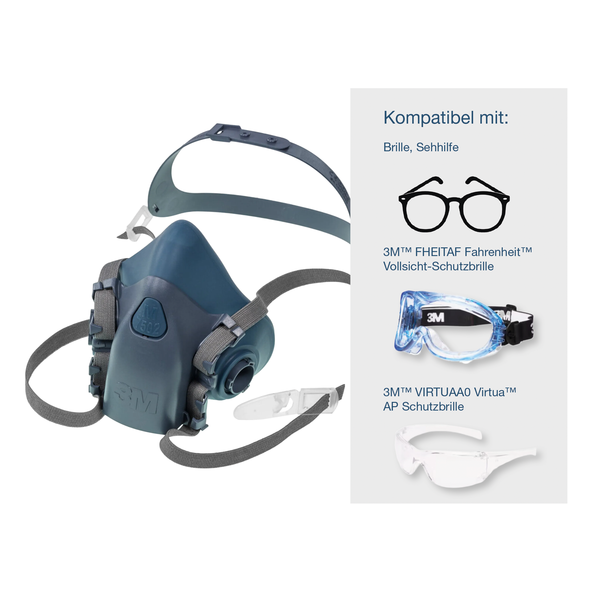 3M™ Mehrweg-Halbmaske Serie 7500 – CARELA®